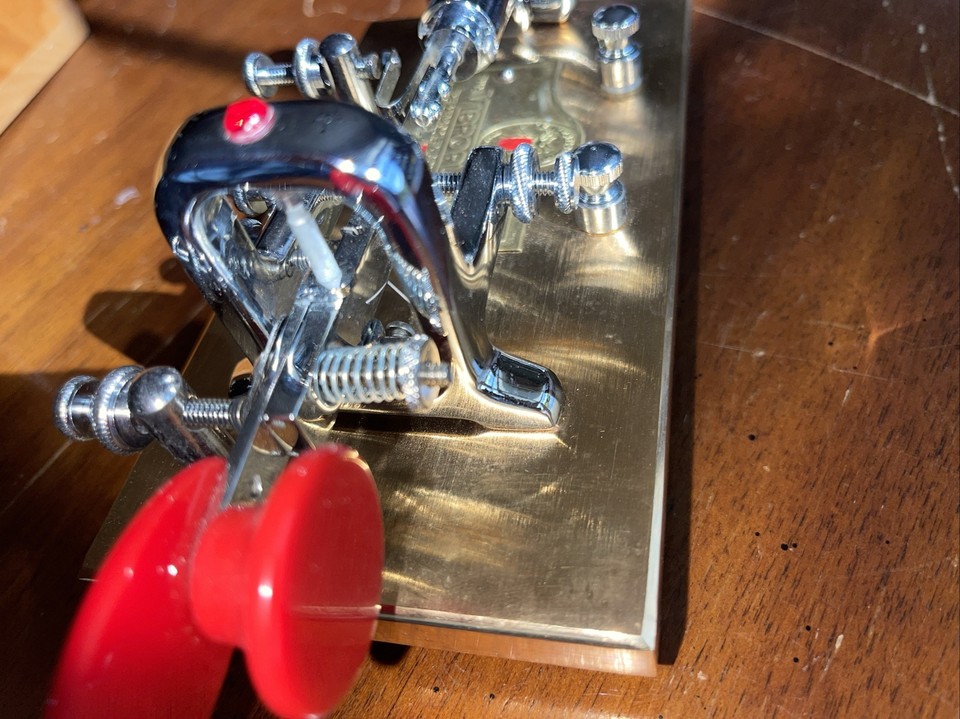 Vibroplex Gold Telegraph Key Bug Box Case And Key Never Hooked Up A Few ...