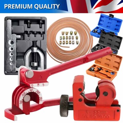 Car Brake Lines Repair Kit Copper Pipe Flaring Tool Cutter Bender 3/16 ...