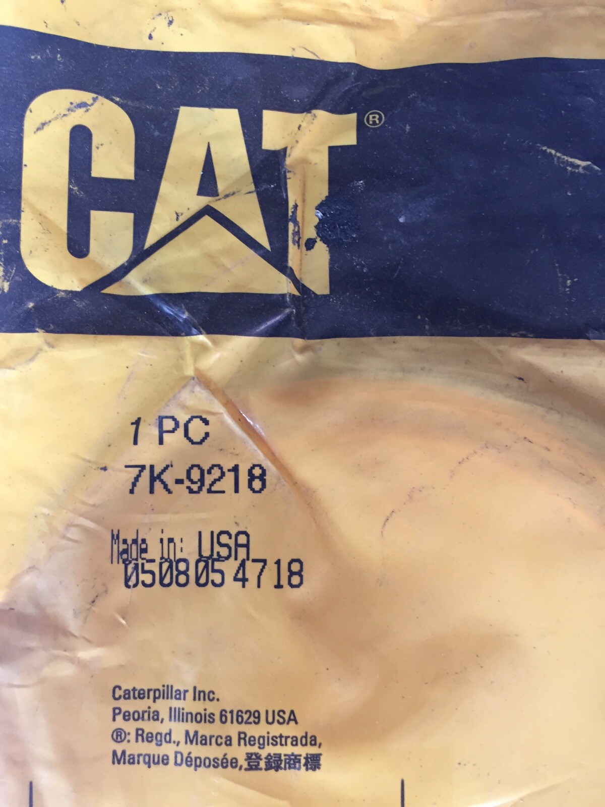 Caterpillar Nos Oem Lip Seal 7K-9218. Cat New Factory Parts 7k9218. | eBay