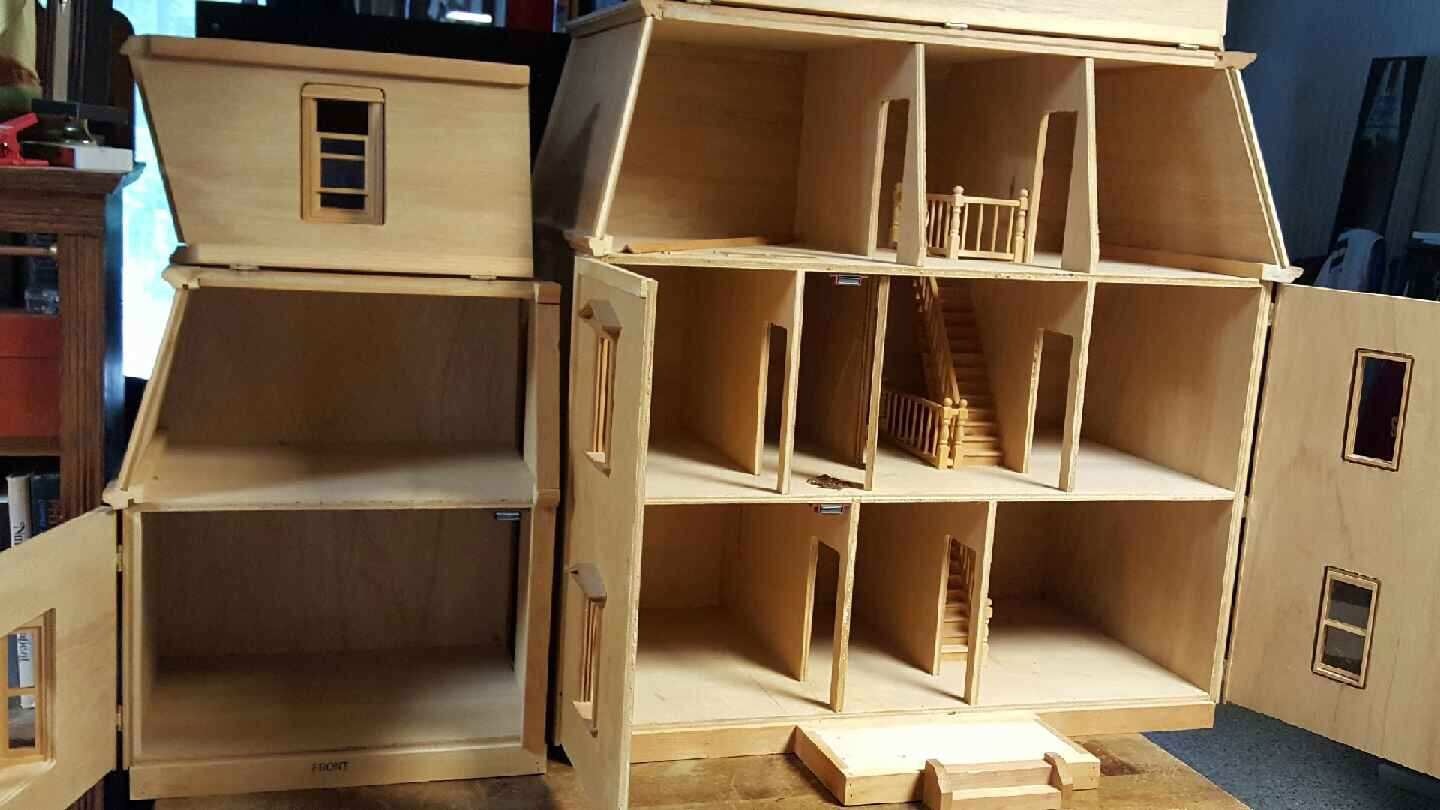 HOFCO FEDERAL VICTORIAN FRONT-OPENING DOLLHOUSE KW-174,Unfinished With ...