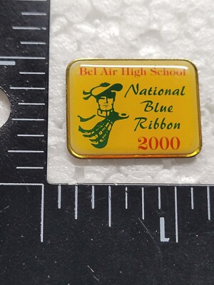 BEL AIR HIGH SCHOOL 2000 HAT LAPEL PIN PIN BACK USED (Y2543) | eBay