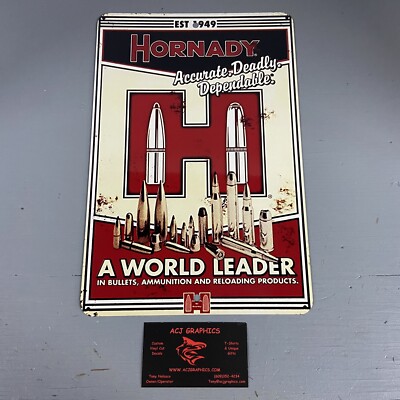 HORNADY RELOADING sign reloading sign 2ND AMENDMENT TIN SIGNAGE FUNNY ...
