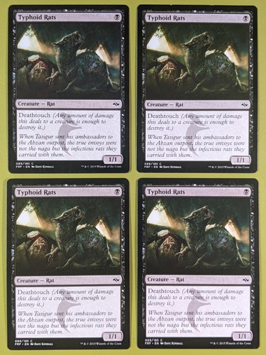 Typhoid Rats x4 Fate Reforged 4x Playset Magic the Gathering MTG | eBay