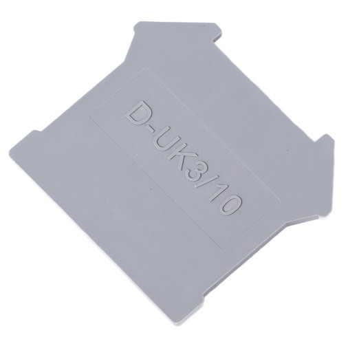 100x Terminal Partition Plates PA66 Din Rail Block End Cover Separation ...