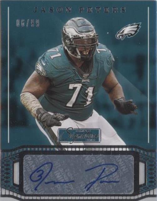 2019 Panini Chronicles - Signature Series Jason Peters #SS11 /99 (AU ...