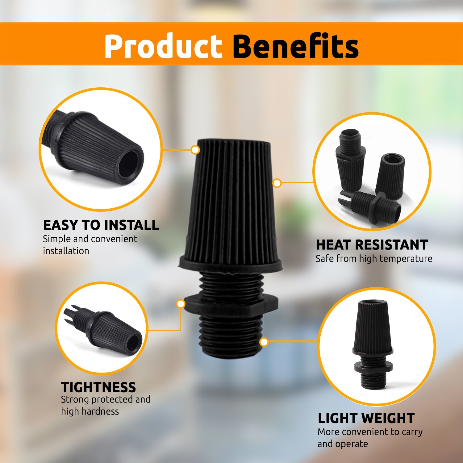 Industrial M10 Thread Cable Wire Cord Grip Pendant Light Sockets, Lamp ...