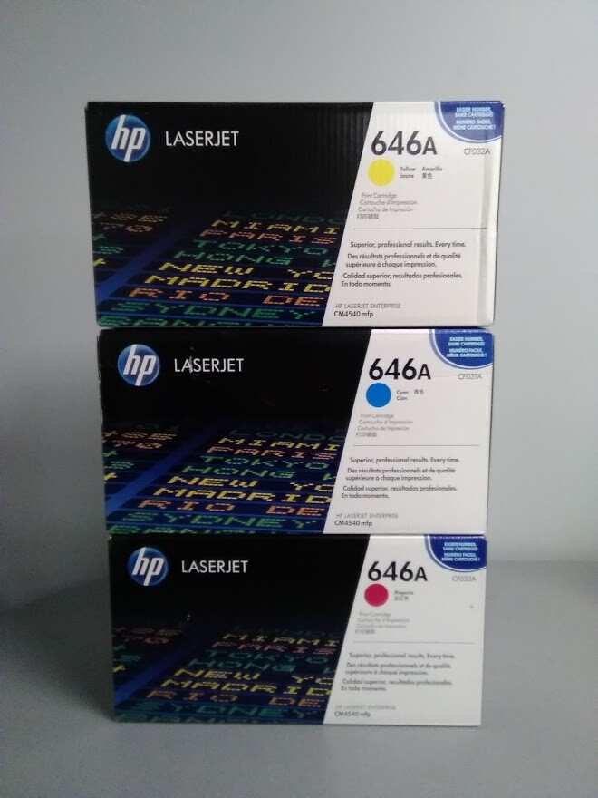 HP 646A CF033A, CF031A, CF032A Toner Cartridge LaserJet Enterprise ...