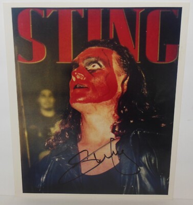 Sting: Autographed Signed Auto 8x10 Wrestling Photo.... WCW WWF WWE NWO ...