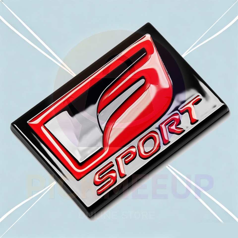 3x Black Red For F-SPORT Emblems IS-F GS F RC IS250 Fender Side Trunk ...