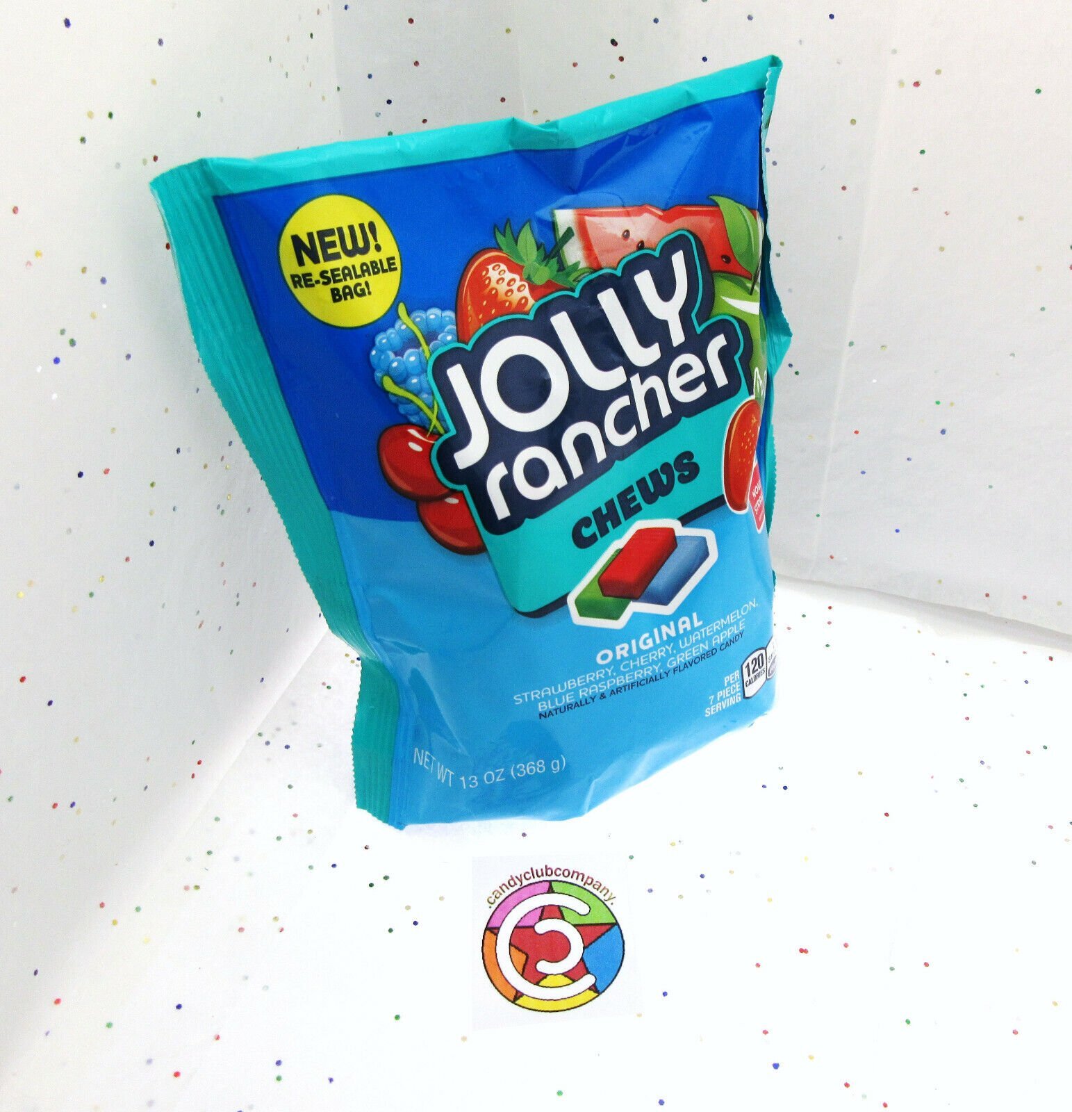 Jolly Rancher ~ Original Chews ~ American Candy ~ 13oz Re-Sealable Bag ...