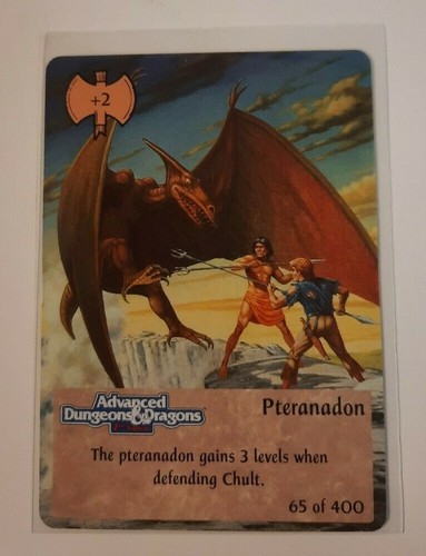 TSR Spellfire CCG 1st Ed. PTERANADON Card #65 of 400 AD&D Dungeons ...
