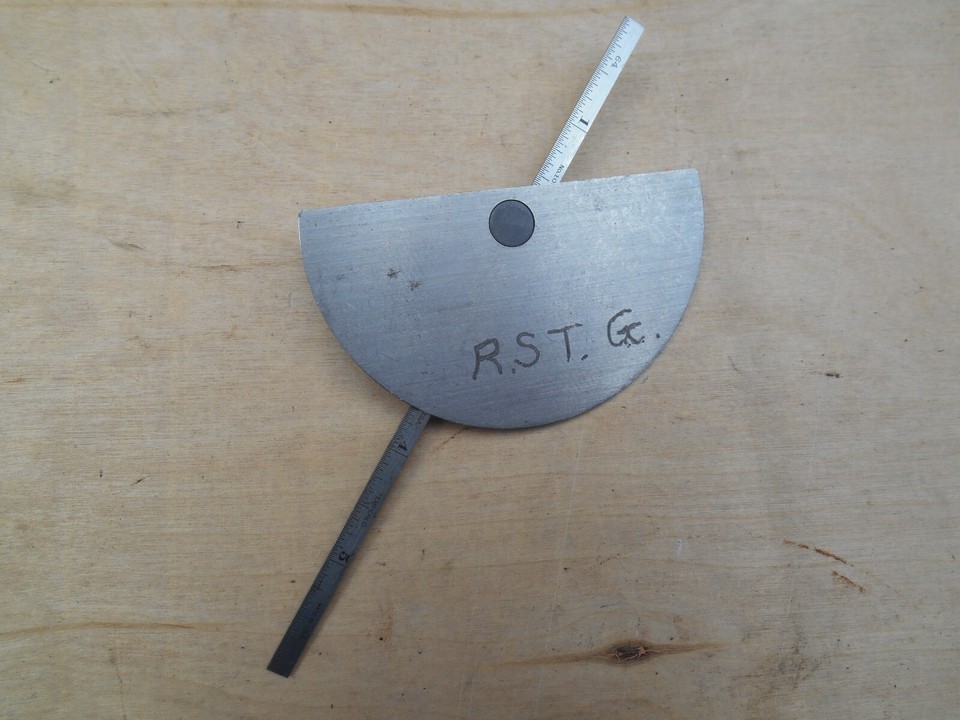 Vintage L.S. Starrett No. 493 Protractor and Depth Gage, 6" | eBay