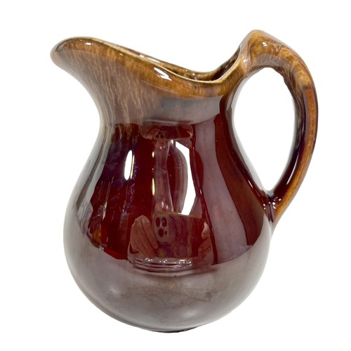 Vintage Brown Drip Glaze Pottery Creamer Syrup Small Pitcher Jug ...