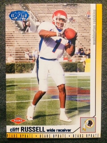 2002 Pacific Heads Update #175 Cliff Russell Rookie RC Blue Parallel ...
