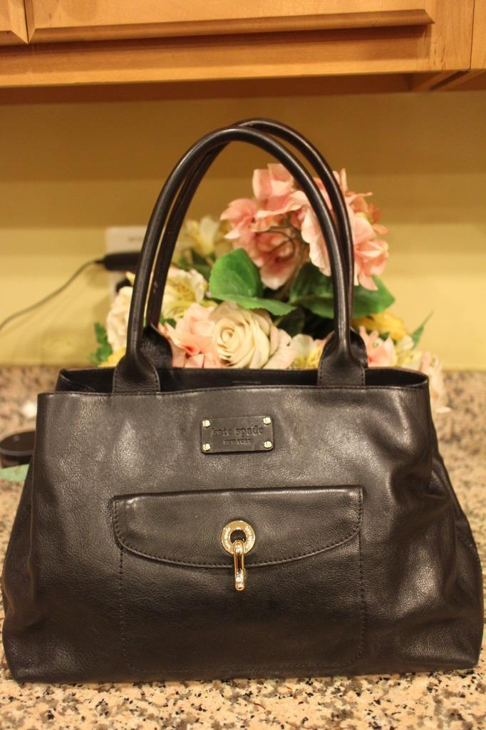 KATE SPADE CLASP LOCK EXTERIOR POCKET BAG PURSE (120 - Gem