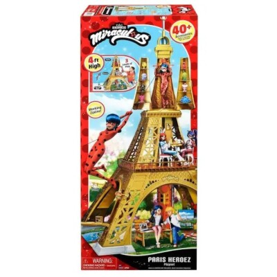 Miraculous Ladybug Paris Eiffel Tower Headquarters Playset 50 Inch Tall ...