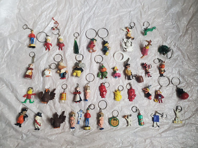 Vintage Plastic/Rubber Keychains Lot of 43 | eBay UK