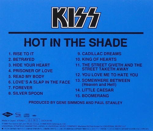 Kiss Hot in the Shade (CD) (UK IMPORT) 4988005688668 | eBay