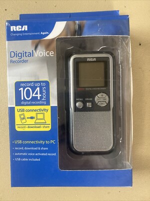 New RCA RP5120 Handheld Digital Voice Recorder 2008 44319751352 | eBay