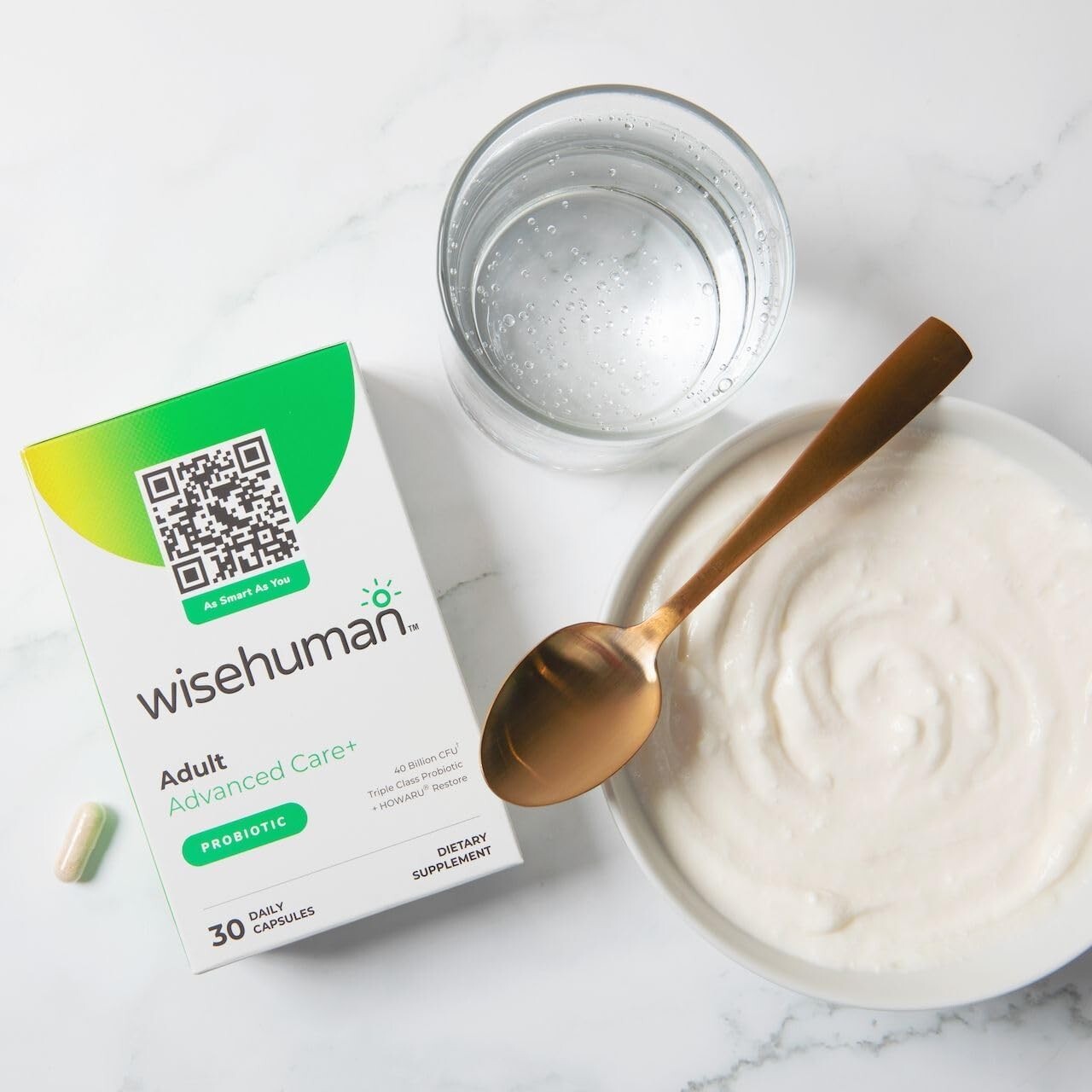 Wise Human Advanced Digestive Gut Care Probiotics for Adults, 40 ...