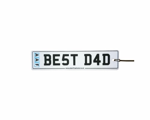 AAF - Best Dad License Plate Car Air Freshener (Xmas Stocking Filler ...