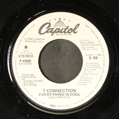 T-CONNECTION: everything is cool / mono CAPITOL 7" Single 45 RPM | eBay