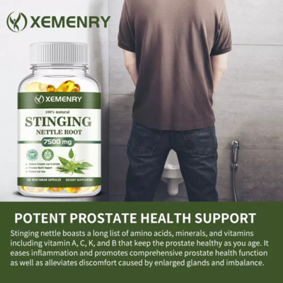 Stinging Nettle Root 7500mg 120 Caps Support Prostate, Urinary Tract ...