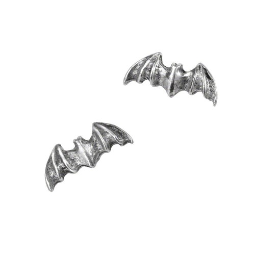 Alchemy Gothic Bat Stud Earrings Pewter Vampire Goth Punk Emo ...