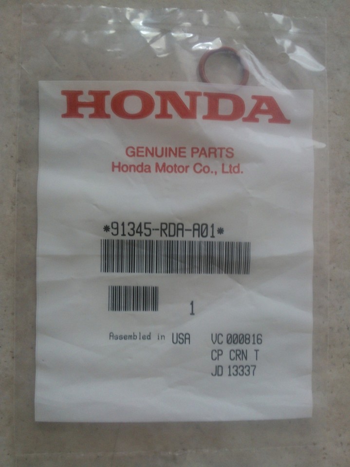 2 pieces Genuine Honda Power Steering Pump O-Ring 91345-RDA-A01 ...