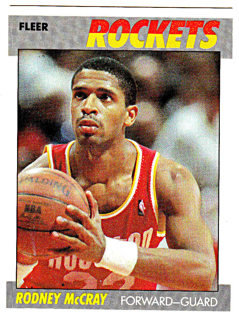 1987-88 FLEER #72 RODNEY MCCRAY Houston Rockets Basketball Card | eBay