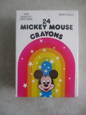 VINTAGE DISNEY 24 PACK MICKEY MOUSE CRAYONS UNUSED | eBay
