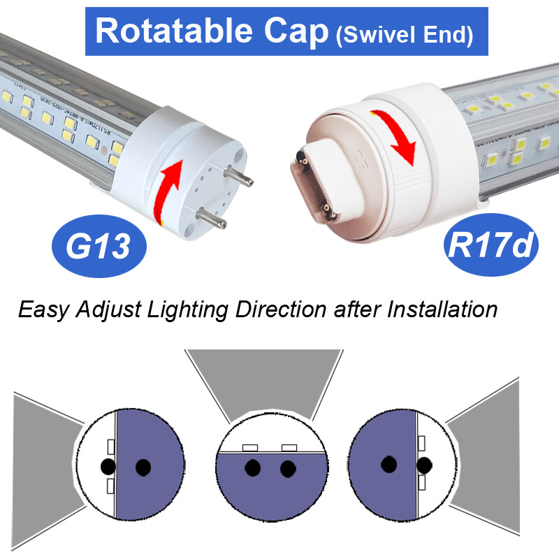 48" 72W 4Ft 4Feet 6000K~6500K LED T8 Fluorescent Replacement Tube Light ...