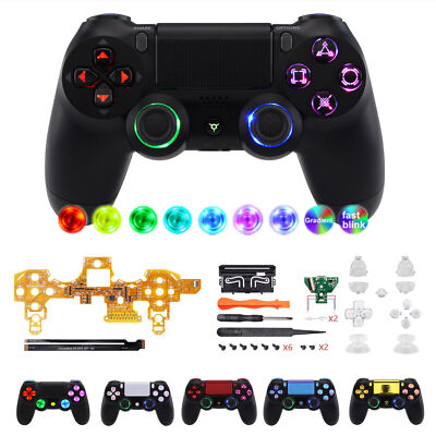 7 Colors Lighted Analog Thumbstick D-Pad Button LED Light Kit for PS4 Controller | eBay