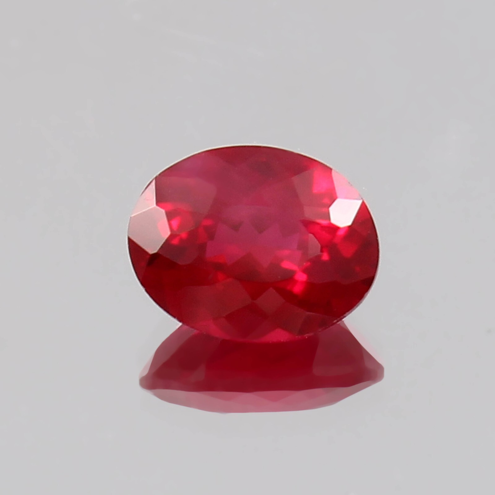 AAA+ Quality Natural Flawless Mozambique Red Ruby Loose Oval Gemstone ...