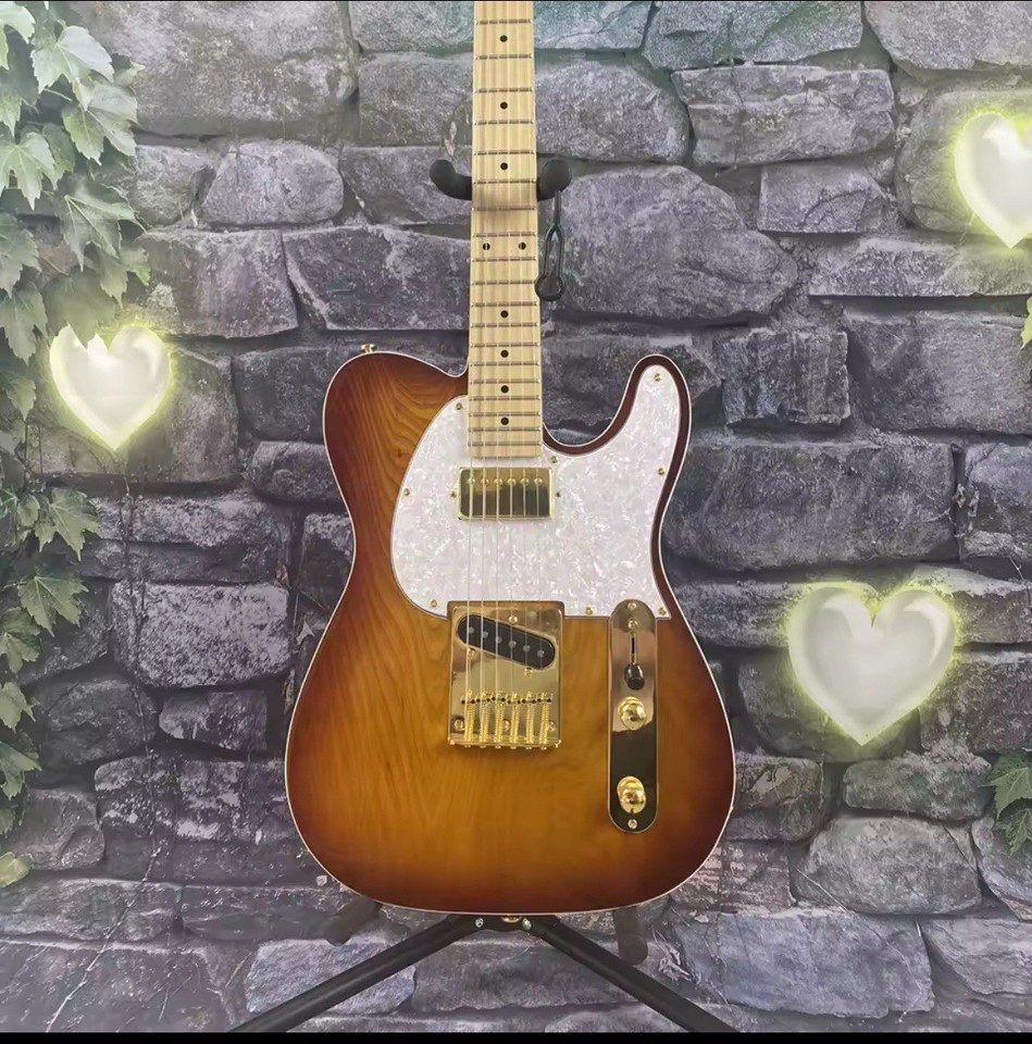 SHIPS FROM US! Custom Tele Style Electric Guitar - Flame Maple Top | eBay