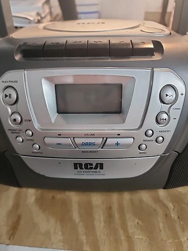 RCA Boombox AM / FM / CD /Cassette RP-7986 As Is No Power Cord. | eBay