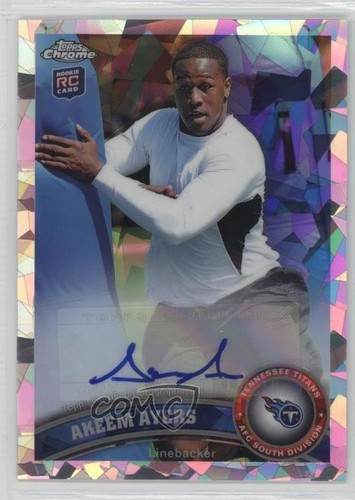 2011 Topps Chrome - Akeem Ayers #166 Crystal Atomic Refractor Rookie ...