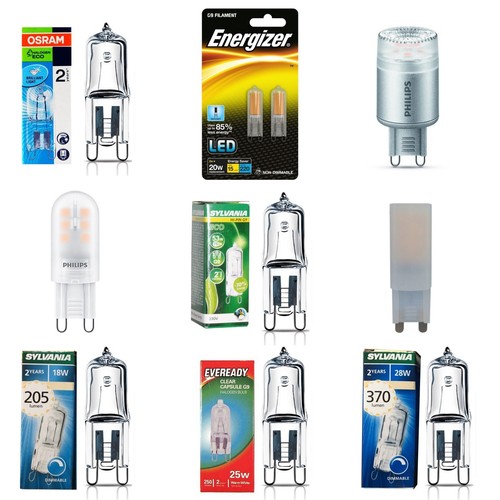 LED / Halogen G9 Capsule Bulbs - Sylvania / Energizer / Osram / Philips ...
