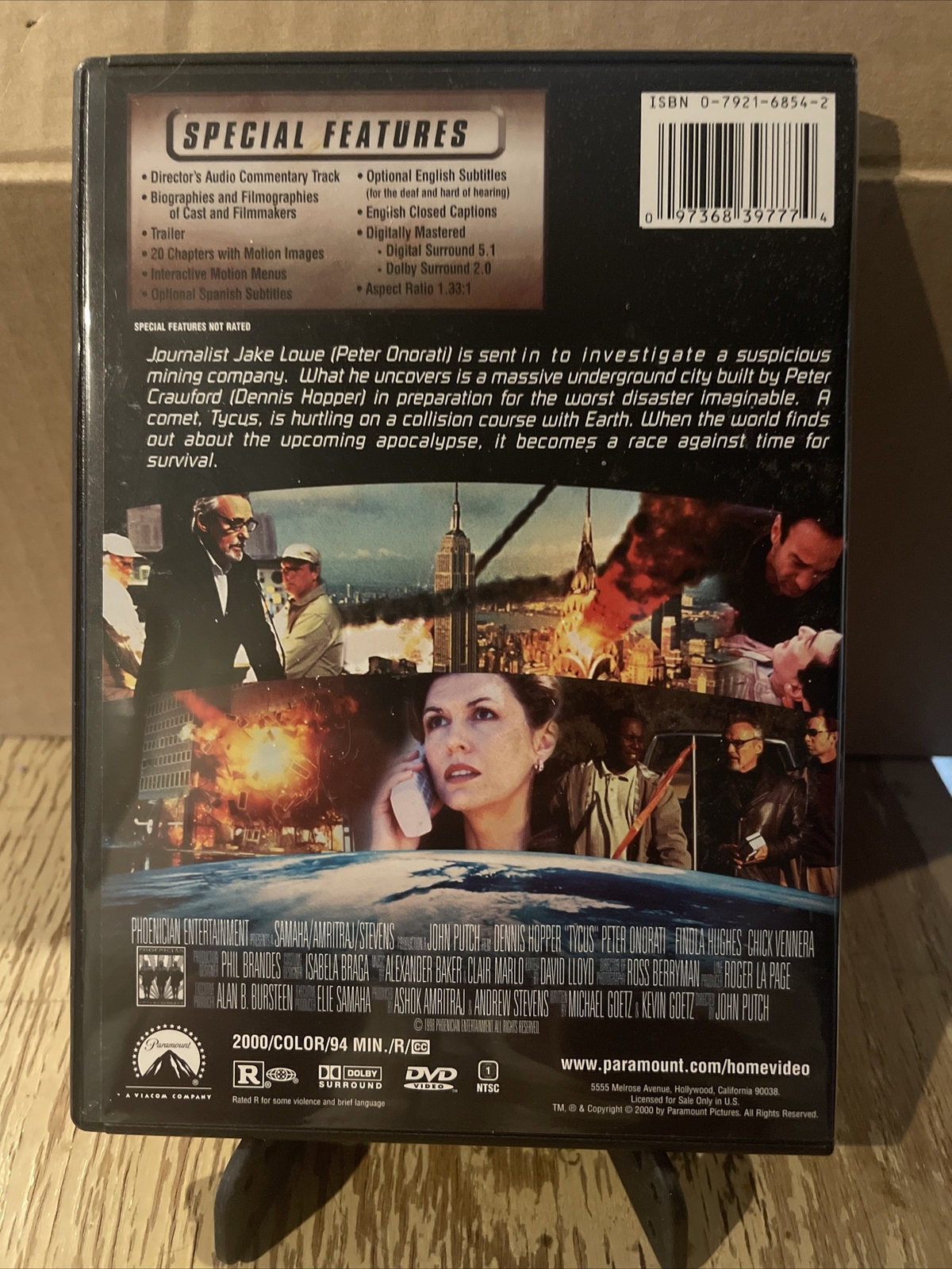 Tycus (DVD, 2001) Dennis Hopper, Peter Onorati, Finola Hughes, Chick ...