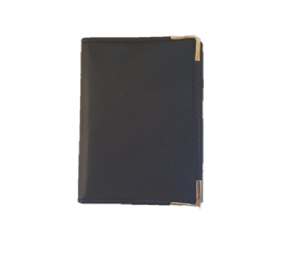 Men Women Slim Real Leather Trifold Bus Pass Travel Card Credit Card ID ...