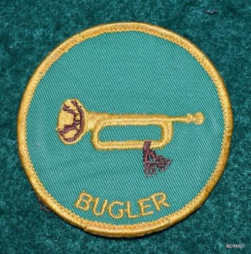 BOY SCOUT PATCH - BUGLER - PLASTIC BACK | eBay