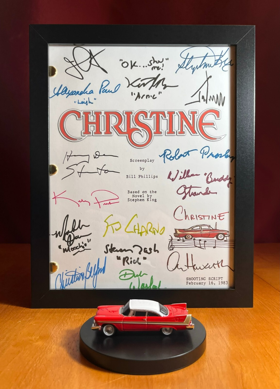 Christine Script Signed - Autograph Reprints - 135 Pages - Stephen King | eBay