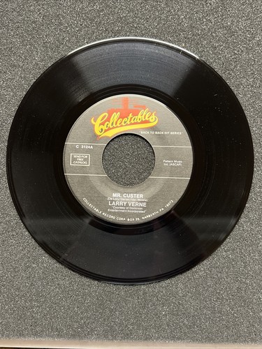 45 rpm Vintage 7” Vinyl Single Hit Record Larry Verne Mr Custer | eBay