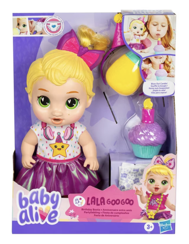 Baby Alive Birthday Bestie Blonde Hair Lala Toy New With Tag ...