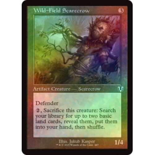 FOIL WILD-FIELD SCARECROW (RETRO FRAME) X4 Innistrad Remastered Magic ...