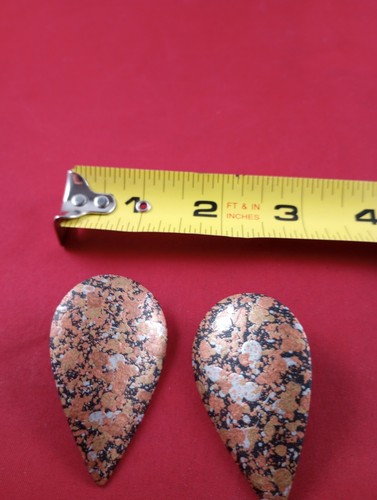 Vintage Tear Drop Style Paint Splatter Pair Pierced Earrings *177-C | eBay