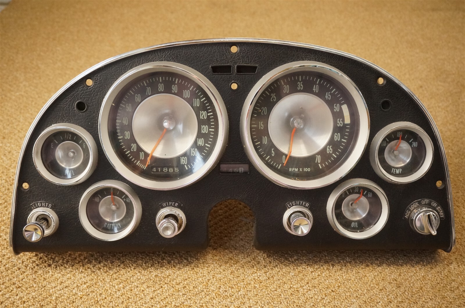 OEM 63 Only Corvette Speedometer 5300 Redline Tachometer Dash Gauge ...