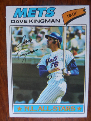 1977 TOPPS BASEBALL #500 DAVE KINGMAN NEW YORK METS EX/MT U-675 | eBay