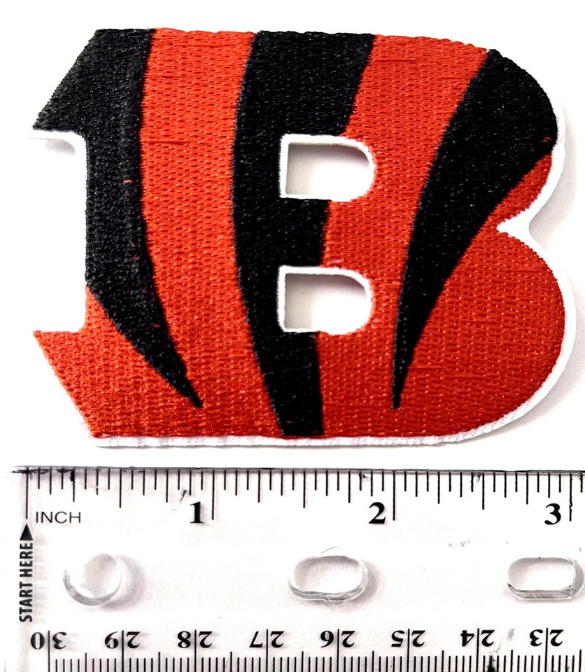 CINCINNATI BENGALS EMBROIDERED IRON ON PATCH 2.5” X 3.0” FREE SHIPPING ...