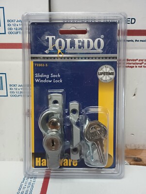 TOLEDO SLIDING SACH WINDOW LOCK MODEL: TSS02-S NEW IN PACKAGE FAST ...